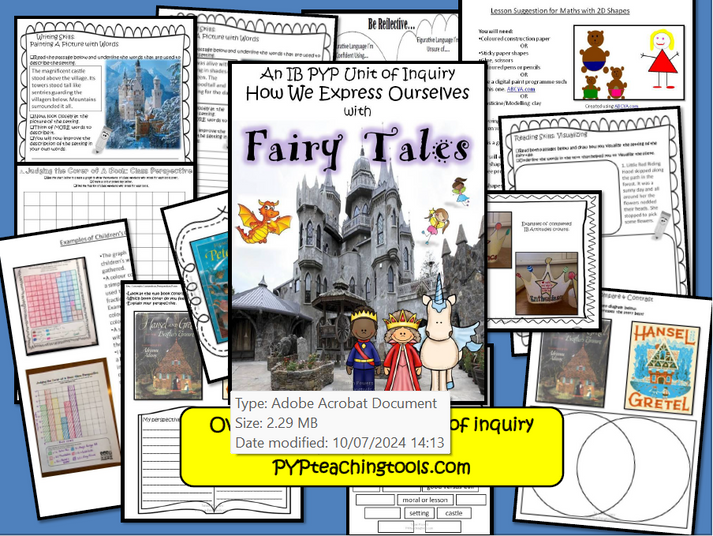 IB PYP UNIT OF INQUIRY HOW EXPRESS OURSELVES THROUGH FAIRY TALES – PYP ...
