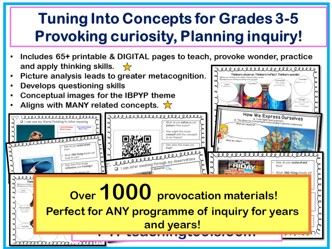 A BUNDLE OF IB PYP CONCEPTS PROVOCATIONS FOR EVERY THEME – PYP TEACHING ...