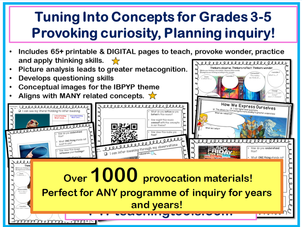 A BUNDLE OF IB PYP CONCEPTS PROVOCATIONS FOR EVERY THEME – PYP TEACHING ...