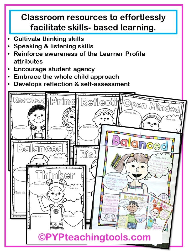IB PYP Create Your Own Learner Profile Posters Project K-2 – PYP ...