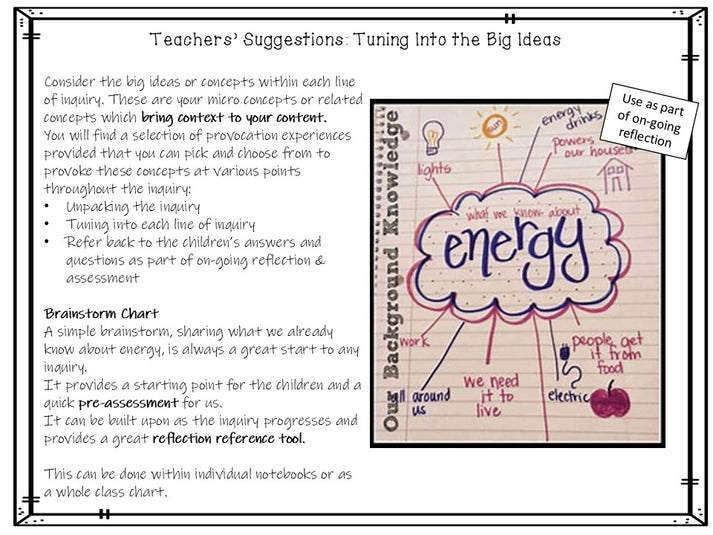 IB PYP Inquiry into Energy - How the World Works – PYP TEACHING TOOLS