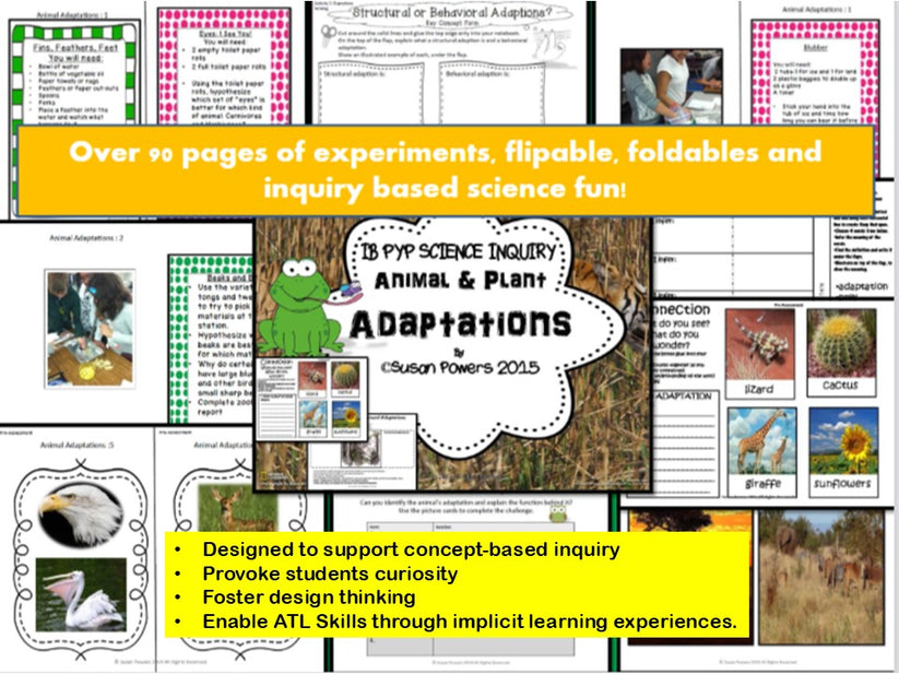 IB PYP Science Inquiry - Adaptations of Living Things – PYP TEACHING TOOLS