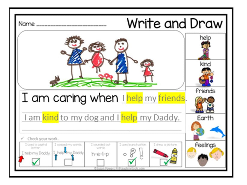 IB PYP Early Years Learner Profile Write & Draw – PYP TEACHING TOOLS