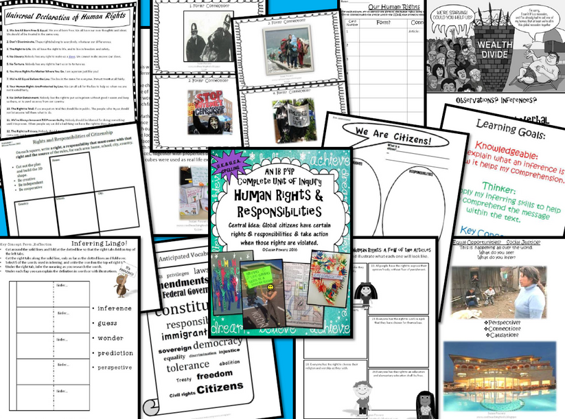 IB PYP Unit of Inquiry Human Rights & Responsibilities – PYP TEACHING TOOLS